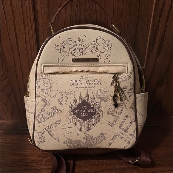 Hot Topic | Bags | Harry Potter Marauders Map Mini Backpack | Poshmark